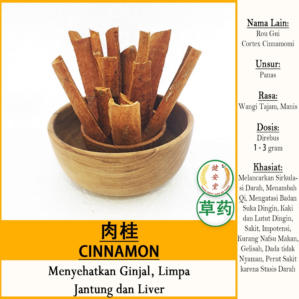 CINNAMON - ROU GUI [ Cortex Cinnamomi] Herbal TCM PER 100 Grams ...