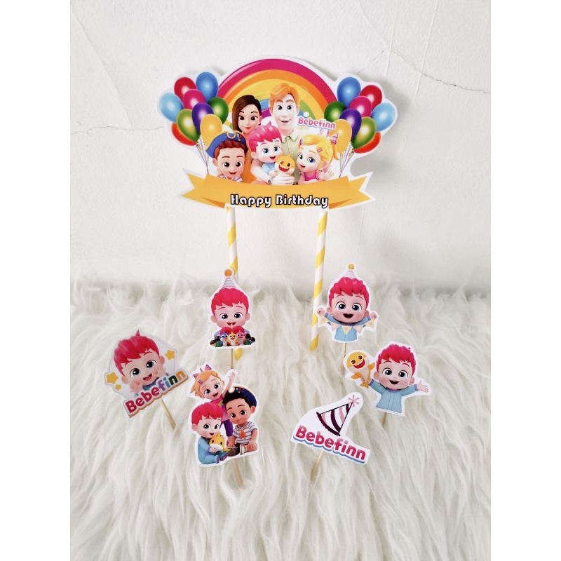 Bebefinn Topper Children's Cartoon Topper Pudding Topper tart cake ...
