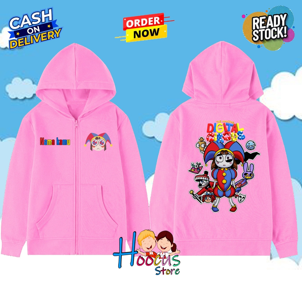Game The Amazing Digital Circus Pomni Children's Zipper Sweater Jacket ...