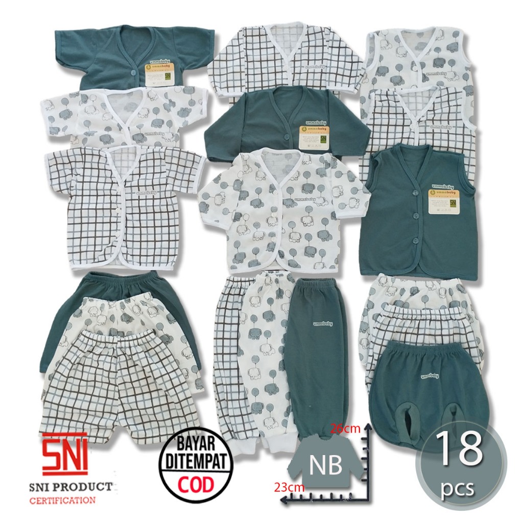Ummababyshop 18 Pcs BIRTH PACKAGE BABY CLOTHES SET BABY PANTS DOZENS ...