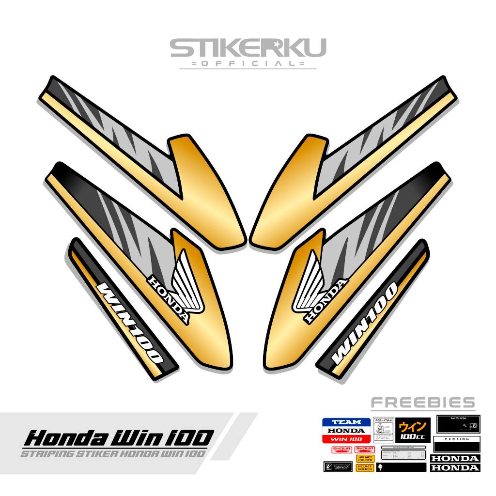 Honda WIN STRIPING / MOTIF 30 / WIN 100 STICKER / WIN STICKERS ...