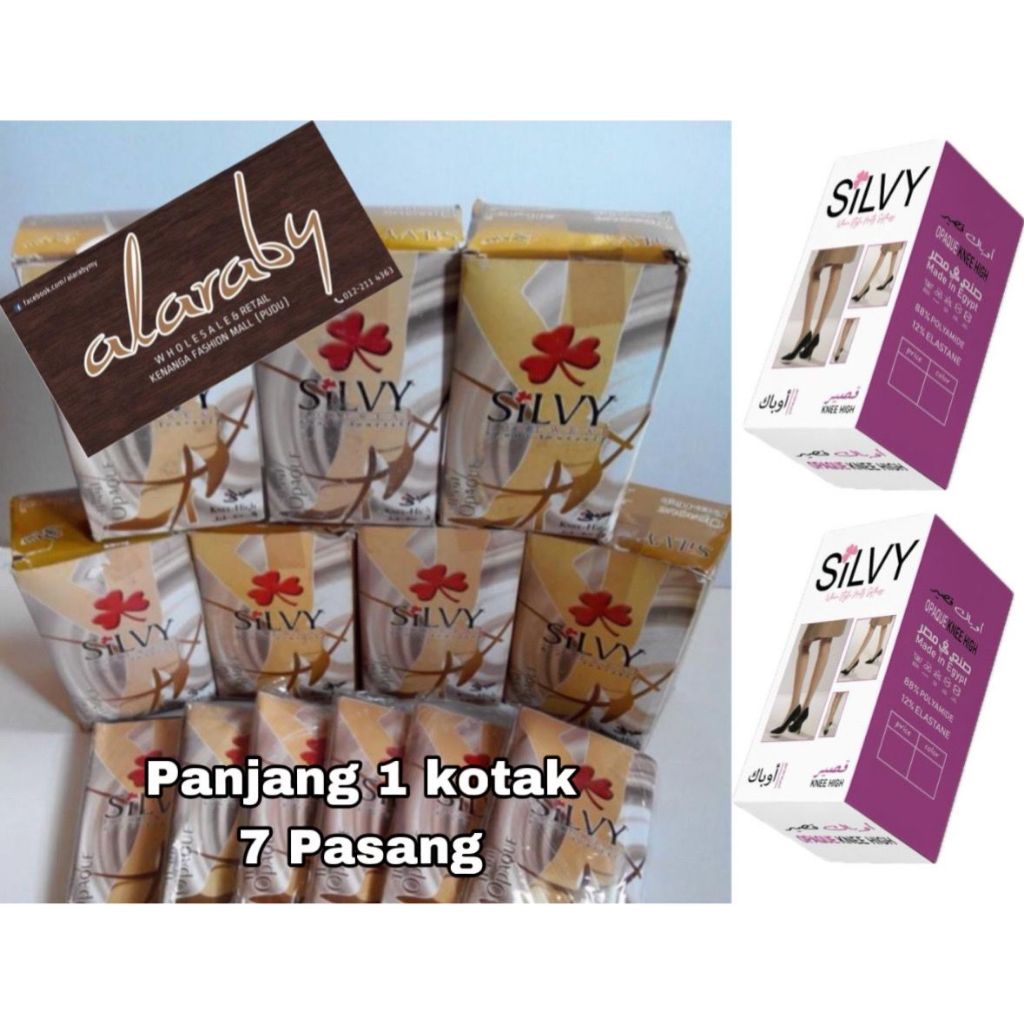 Original Egyptian Silvy Stocking Long Socks 1 Box (6 pcs) | Shopee ...