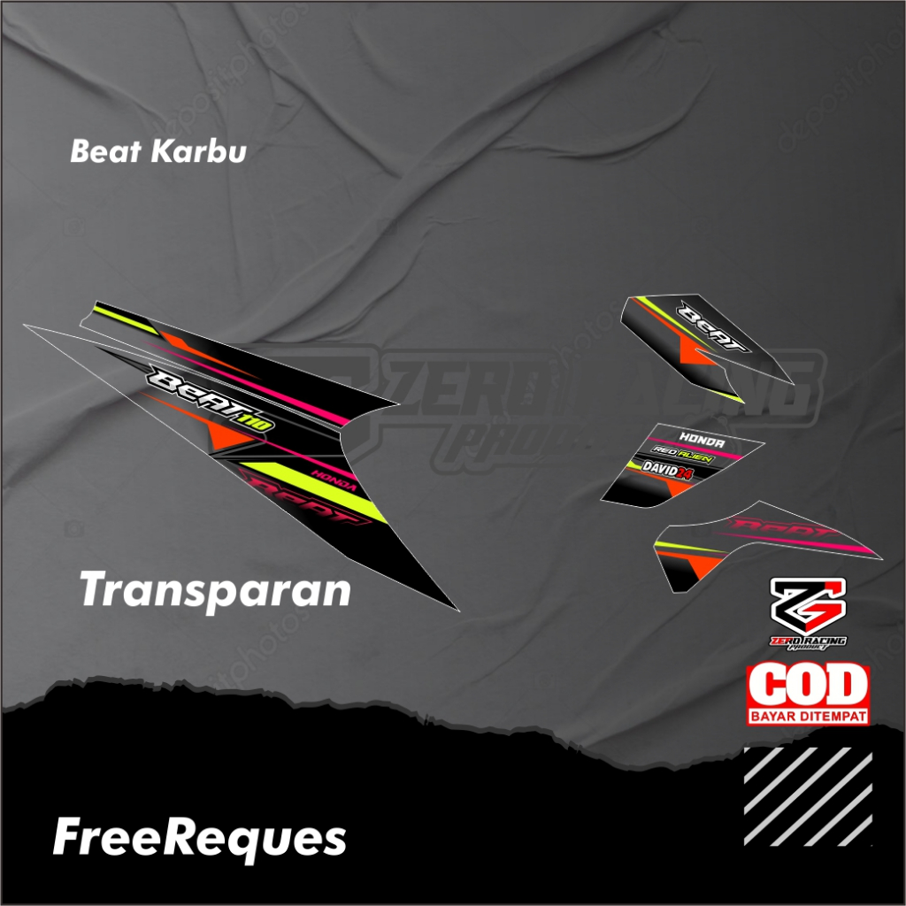 Striping Beat Carburetor Carbu 2008 2009 2010 2011 2012 sticker sticker ...