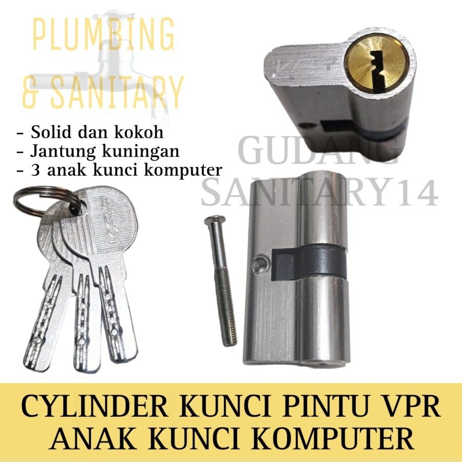 Vpr door lock cylinder brass heart computer key cylinder | Shopee ...