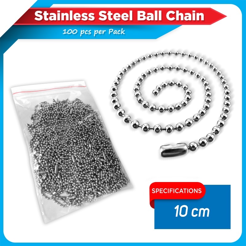 Quaff Ball Chain 100pcs/pack (100Pcs Ball Chain/ Pack) | Shopee Philippines