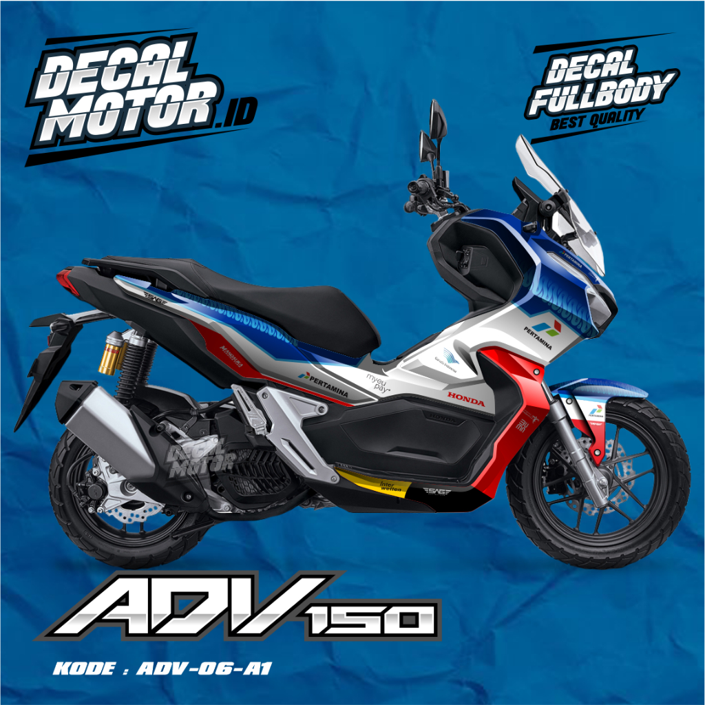 Honda ADV 150 Striping Fullbody ADV Racing Decal Sticker Variations ...