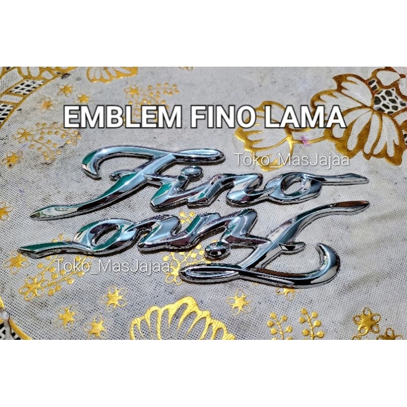 Fino emblem/fino logo/fino logo emblem Embossed 3d chrome A Pair/yamaha ...