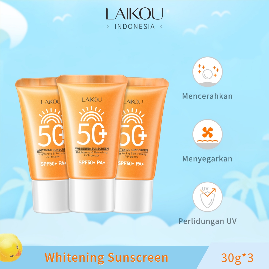LAIKOU Sunscreen brightens Face Body Long Lasting Sunscreen UV ...