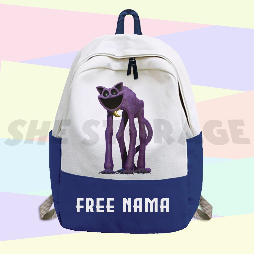 (FREE Print Name) Children's Backpack CATNAP SMILING CRITTERS POPPY ...