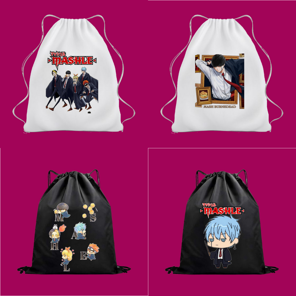 Anime Mashle Magic Muscles Drawstring Bag Cute School Backpack Anime ...