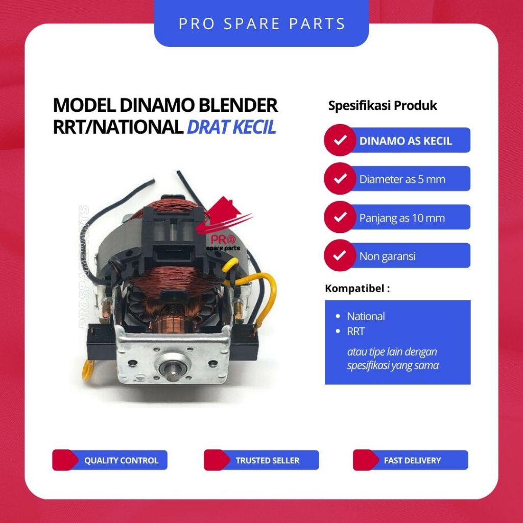 National Viva/Omega/Gmc/Todachi/Tdc RRT Blender Model Motor Dynamo ...