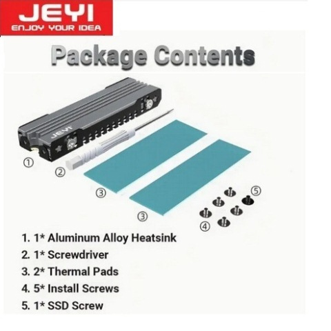 HeatSink Cooler SSD M.2 SATA NVMe PCIe Cooling SSD Laptop PC Notebook ...