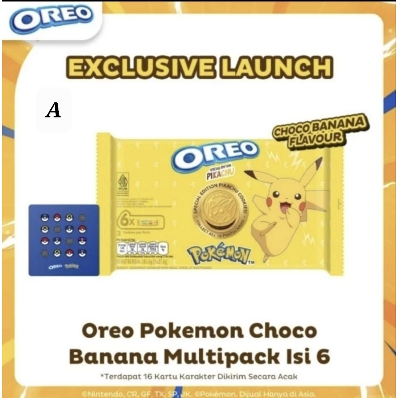 Oreo Pokemon Choco Banana Multipack | Shopee Philippines