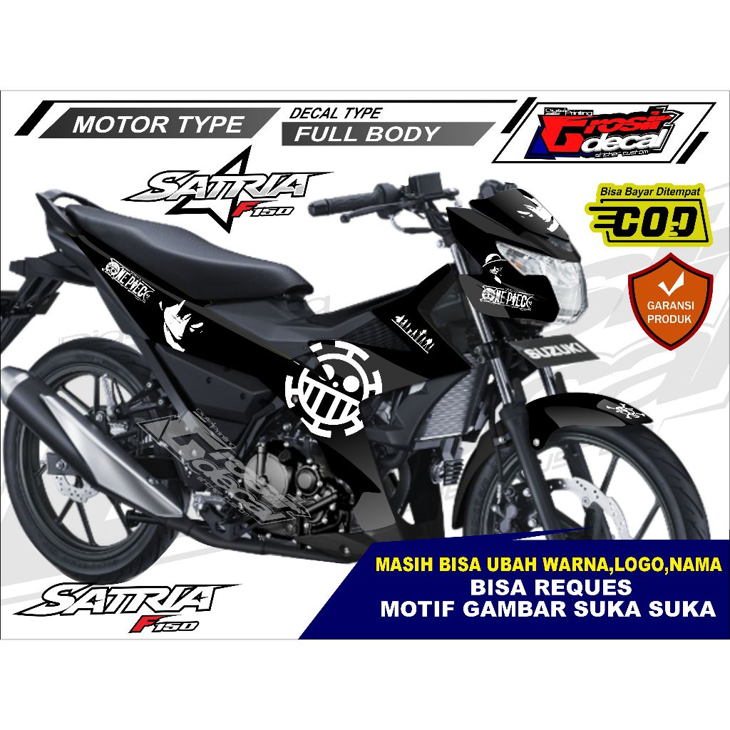 Satria 150 Fi Sticker Full Body Full Block Free Request Satria 150 Fi ...