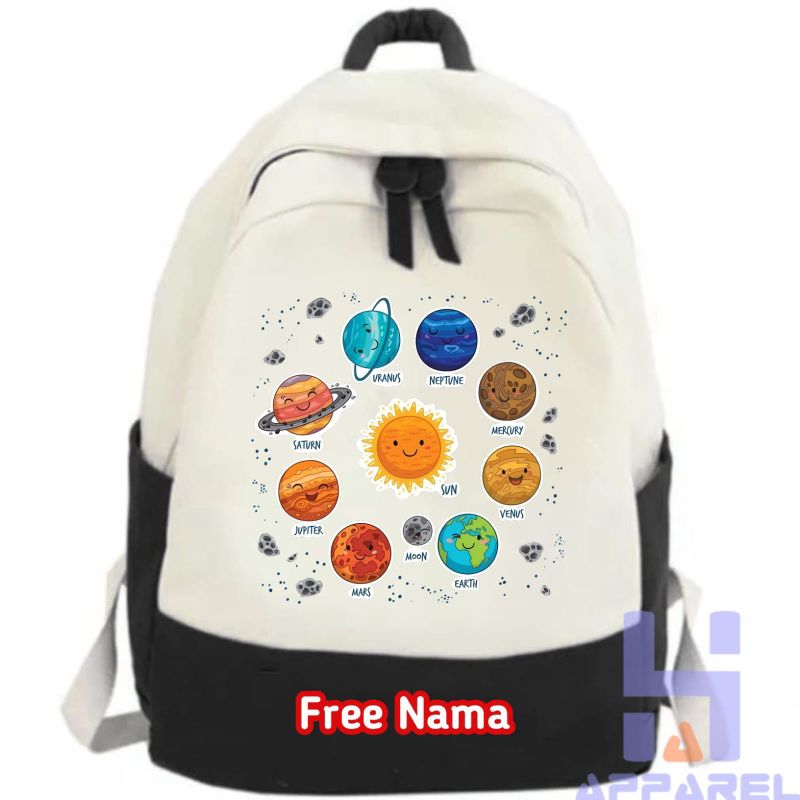 Solar System PLANET SPACE Kids Backpack | Shopee Philippines