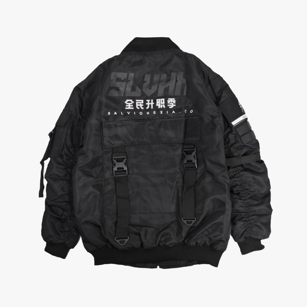 Salvio Hexia Sunmori Alvez Black Bomber Jacket | Shopee Philippines