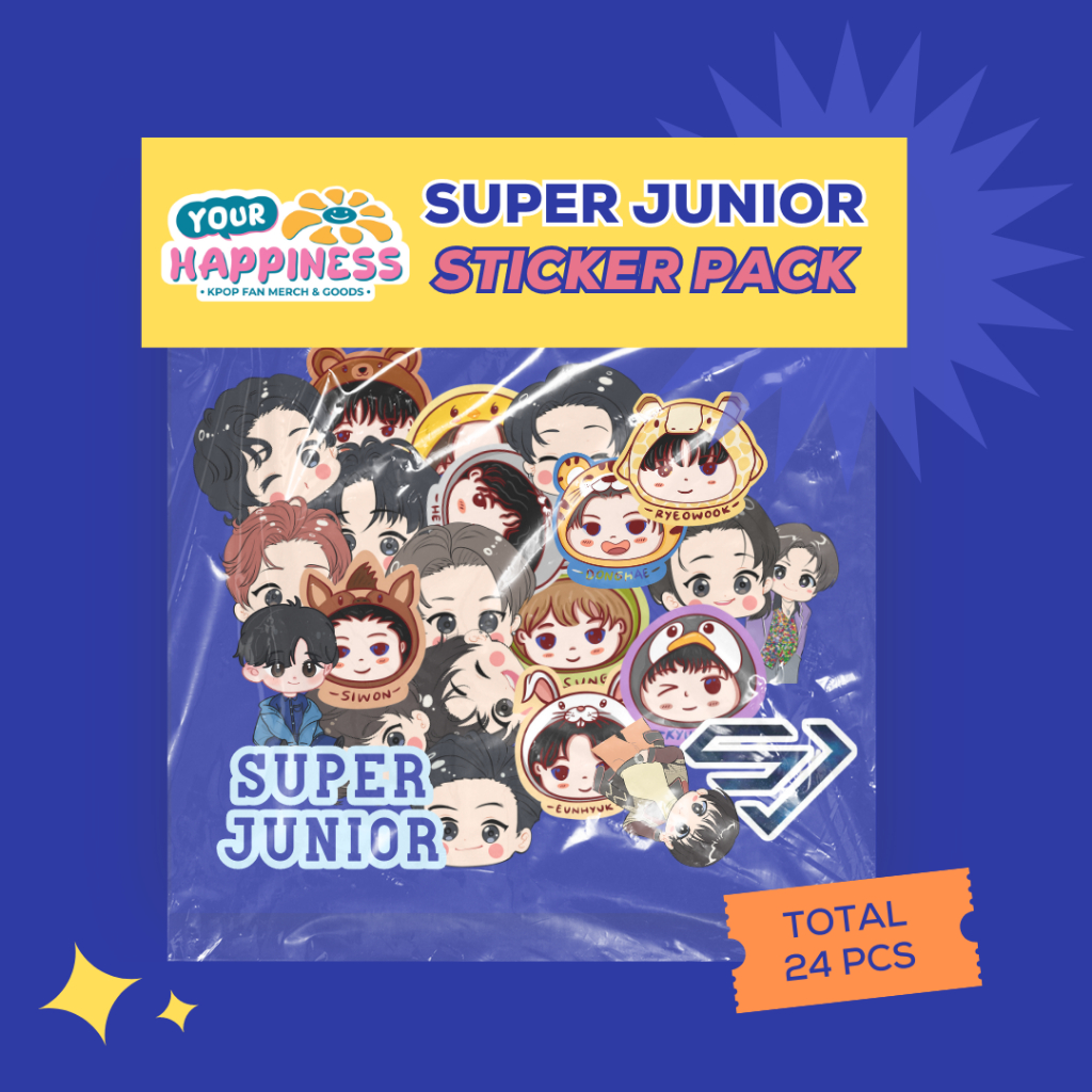 Super Junior version Sticker Pack / freebies Leeteuk Heechul Yesung ...