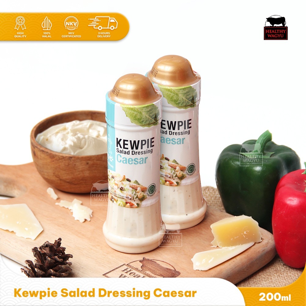 Kewpie Caesar Salad Dressing Fruit Vegetable Sauce 200ml Healthy Wagyu ...