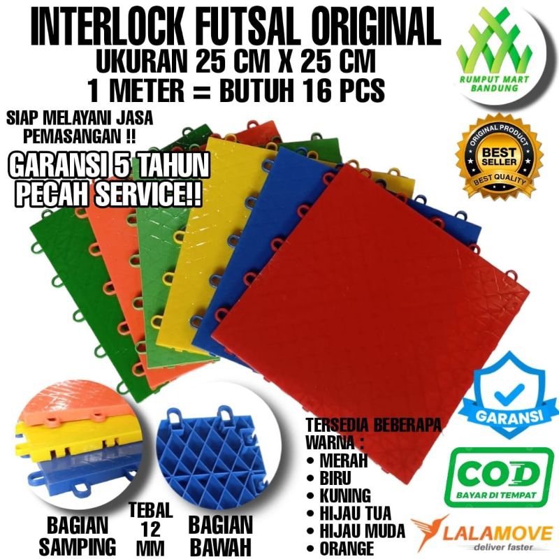 Futsal Badminton Volleyball Field Mat 25 cm x 25 cm original | Shopee ...