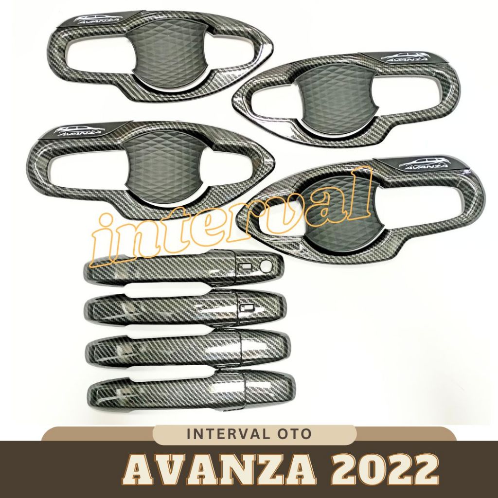 All New Avanza 2022 Carbon Car Door Handle Outer Handle Package ...