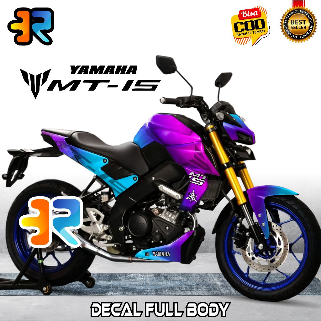 Yamaha MT 15 Decal Full Body Sticker with Chameleon Design Variation ...