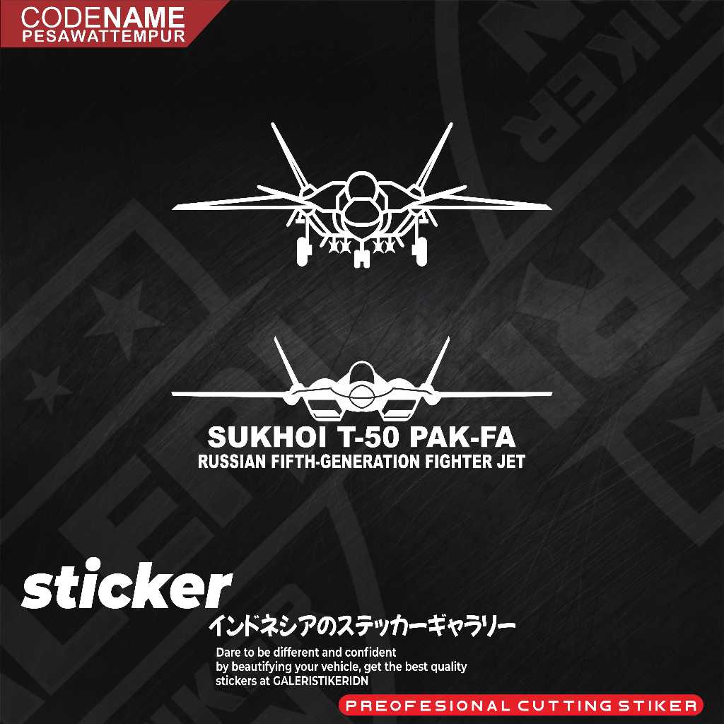 Sukhoi fighter plane sticker for rear window | Sticker cutting | Shopee ...