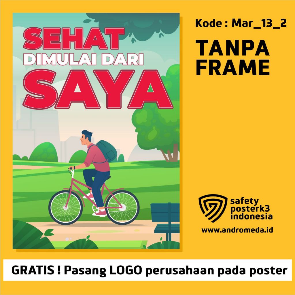 SAYA K3 Slogan Safety Poster, Healthy Starting From me 13_2 A1 | Shopee ...