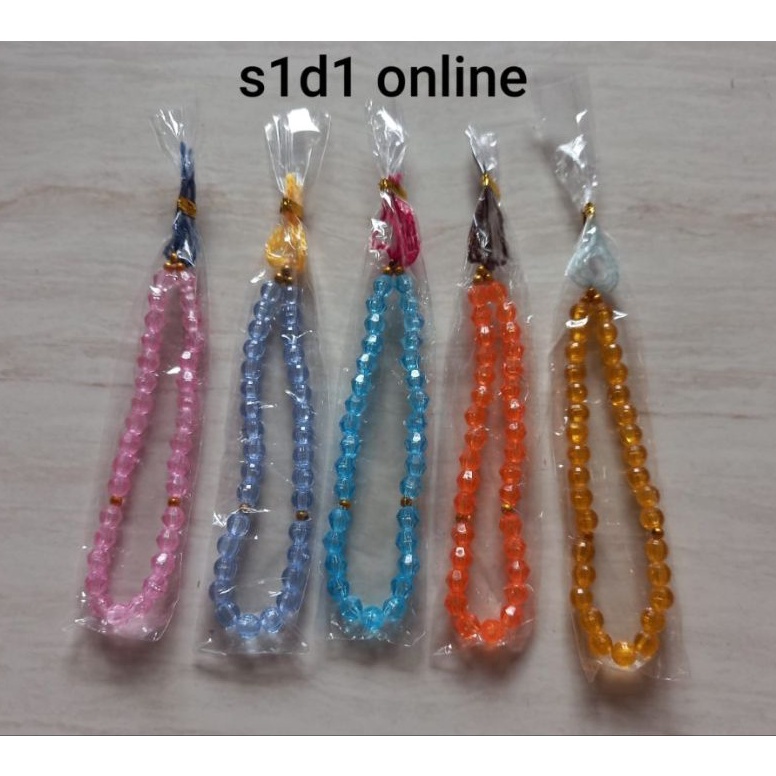 Come 1pcs Small Clear TASBIH Packed In Plastic Wedding Souvenirs Unique ...
