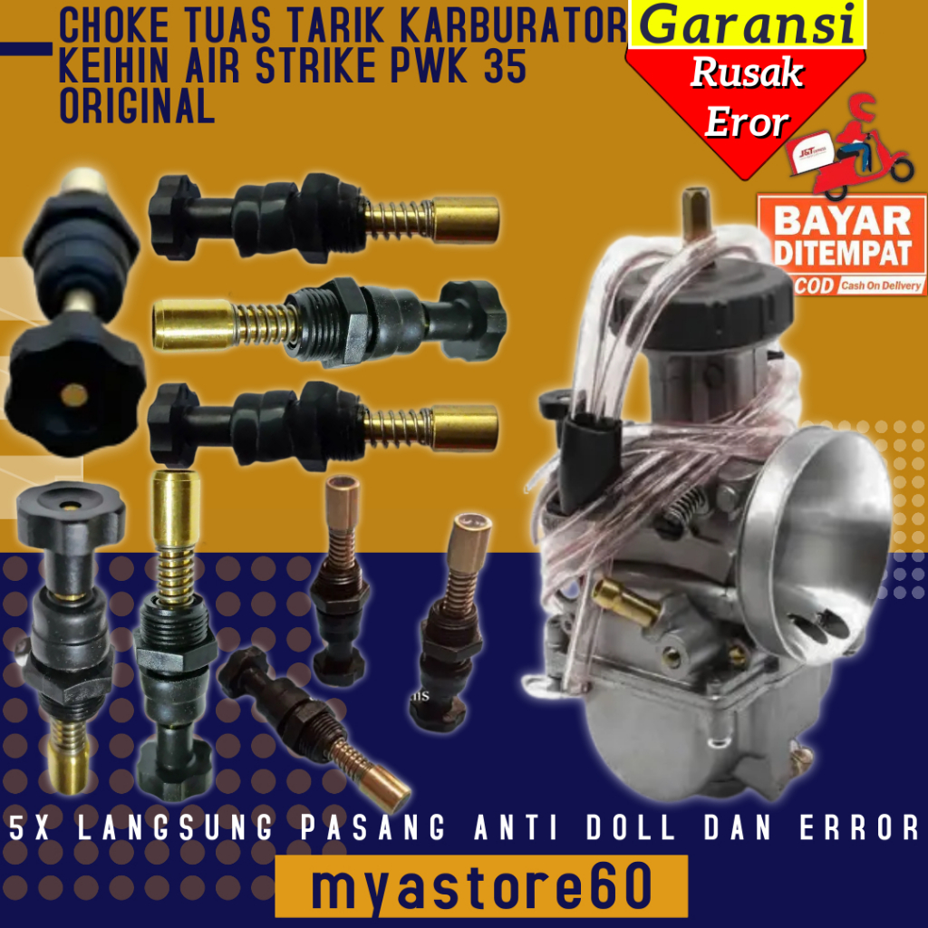 Choke Cuk Pull Lever Carburetor Carburetor Manual Control Valve PWK35 PWK 35 Keihin Original ...