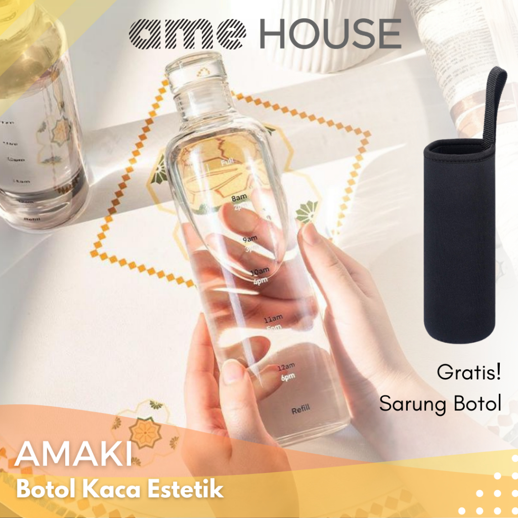 TERMOS |Ame AME|Amaki Transparent Glass Coffee Tea Tumbler Aesthetic ...