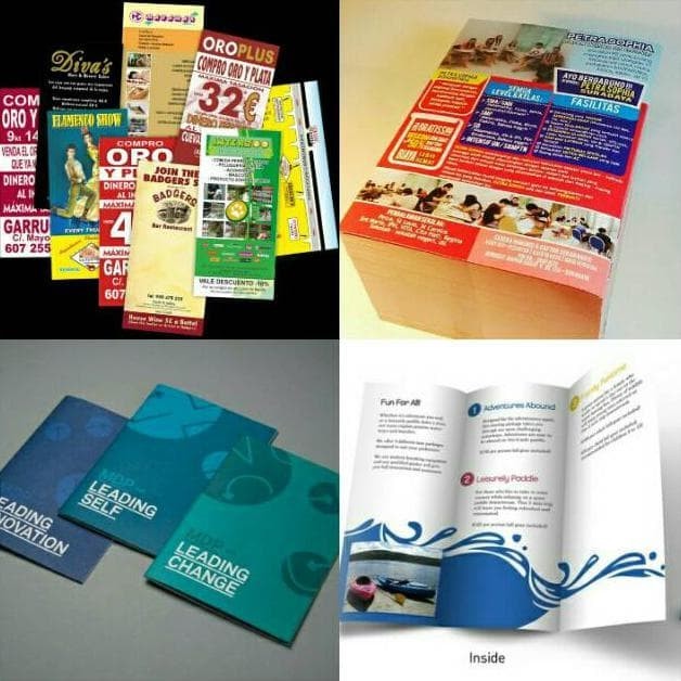 Print GLOSSY Brochure Size A4 A5 FULL COLOR CUSTOM According To REQUEST ...