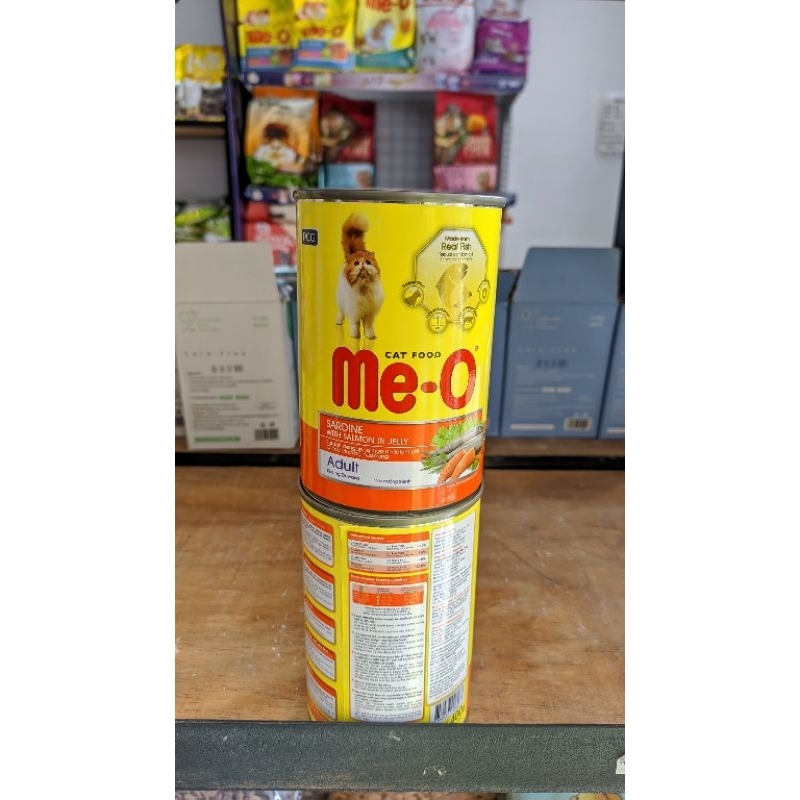 Canned MEO ADULT SARDINE WITH SALMON 400 G | Shopee Philippines