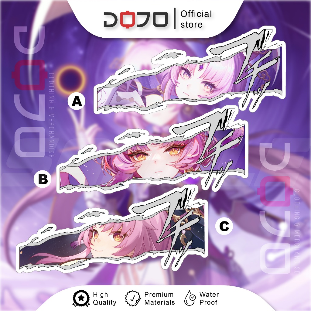 Sticker VINYL Honkai Star Rail Archeron Fu Xuan Motorcycle Car notebook ...