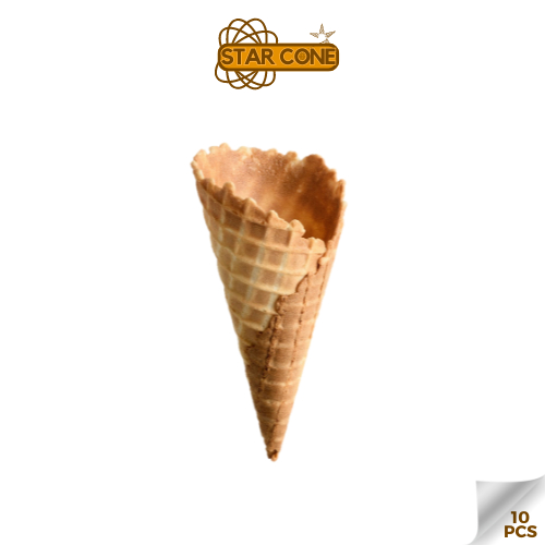 STAR CONE MIXUE Sugar Cone Waffle Ice Cream Cone Contains 10 Pcs ...