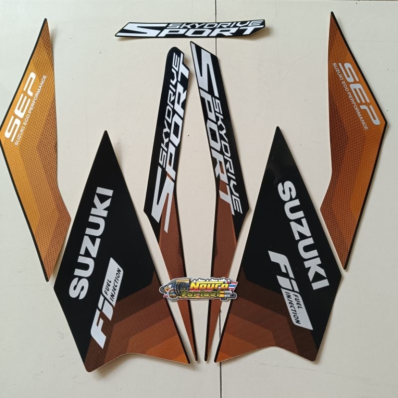 HITAM Striping Suzuki SkyDrive sport 2023 2024 gold black standard ...