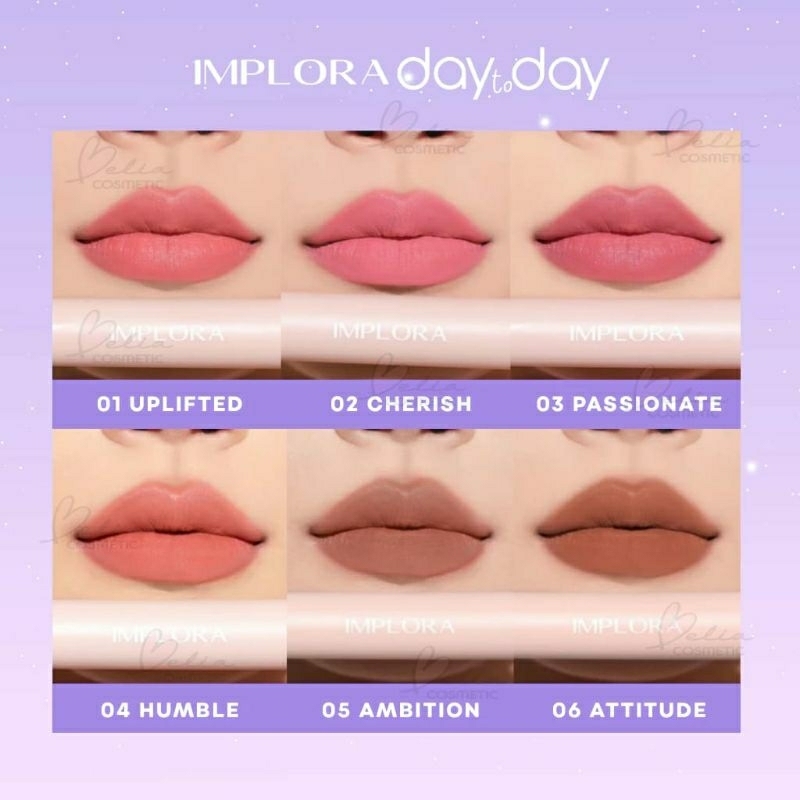 Mb IMPLORA Day to Day Lite Matte Lip Cream | Crack-free | Lip Matte ...