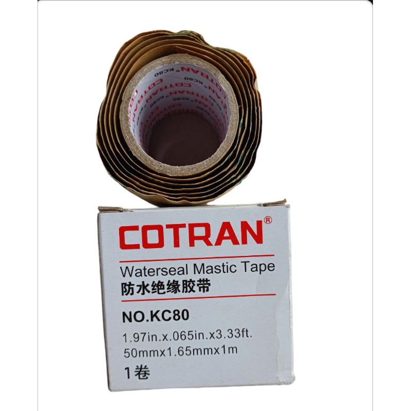 Rubber COTRAN / Small Tobs Waterseal Mastic Tape NO. Kc80 1M | Shopee ...