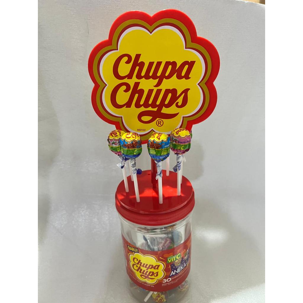 Chupa CHUPS LOLLIPOP CANDY JAR CONTAINS 30 | Shopee Philippines