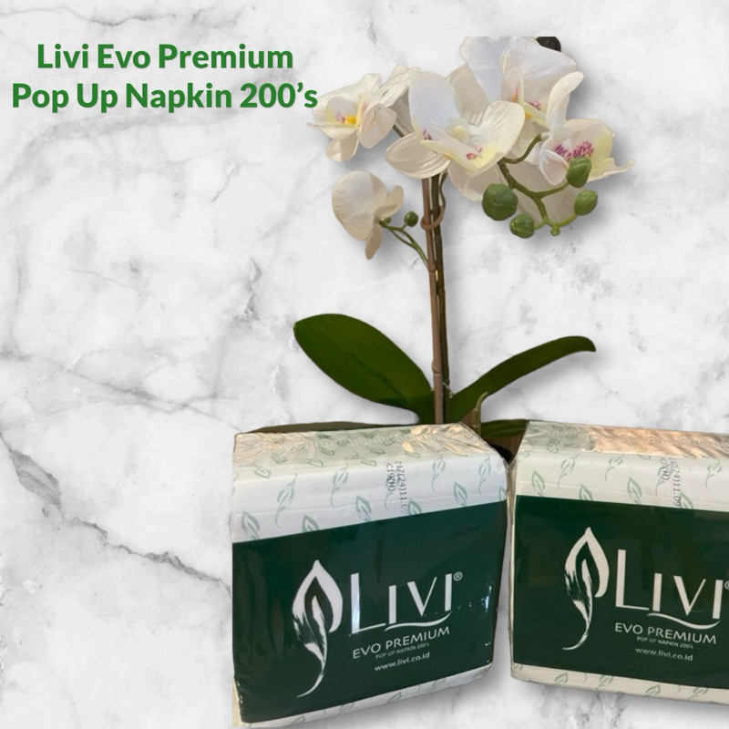 LIVI Evo Premium Pop Up Napkin 200 Pieces (Retail) | Shopee Philippines