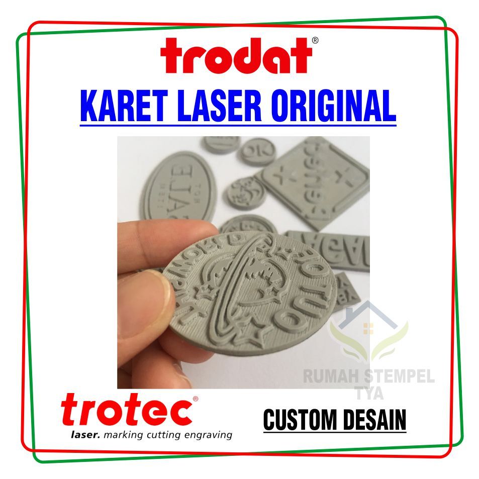 Original TRODAT LASER STAMP RUBBER | Shopee Philippines