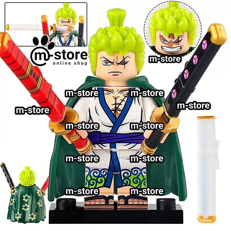 One piece brick roronoa zoro mini toy figure | Shopee Philippines