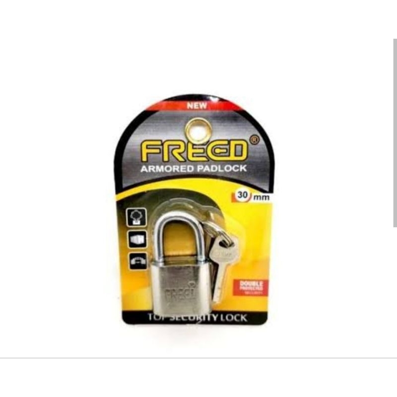 Freed short neck Nekel padlock 30MM (SHORT) | Shopee Philippines