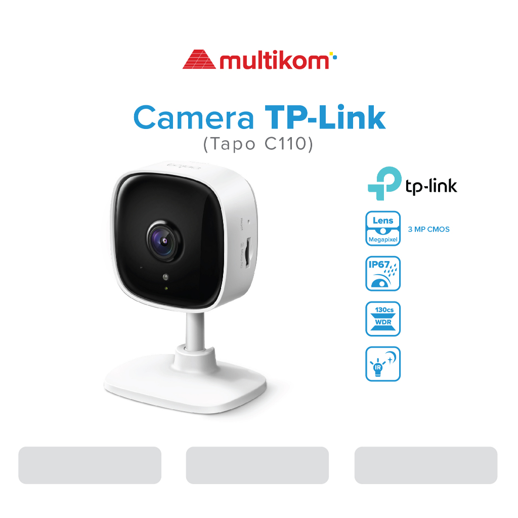 Tapo C110 Smart IP Camera CCTV 3MP 2K Indoor WiFi Wireless 2 Way Audio ...