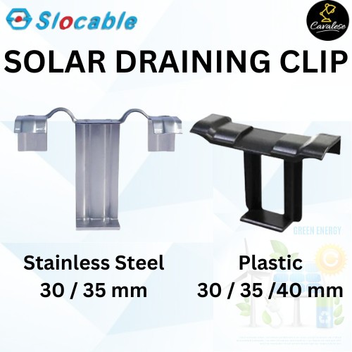 Solar Panel Draining Clip Stainless Steel Plastic 30 35 40 mm Rain ...