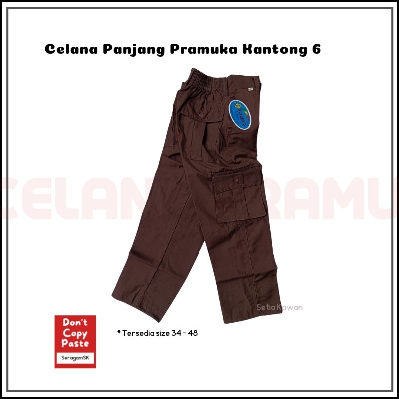 Scout Trousers Gemblok Model (Pocket 6) SD SMP/Scout Cargo Pants SD SMP ...