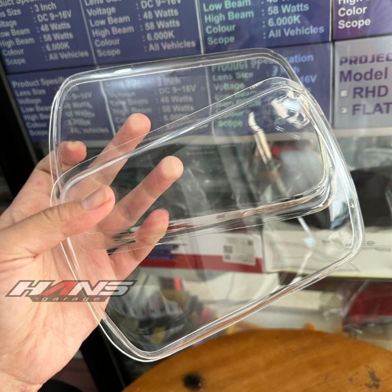 Mica headlamp l300 clear headlight l300 custom acrylic material biled ...