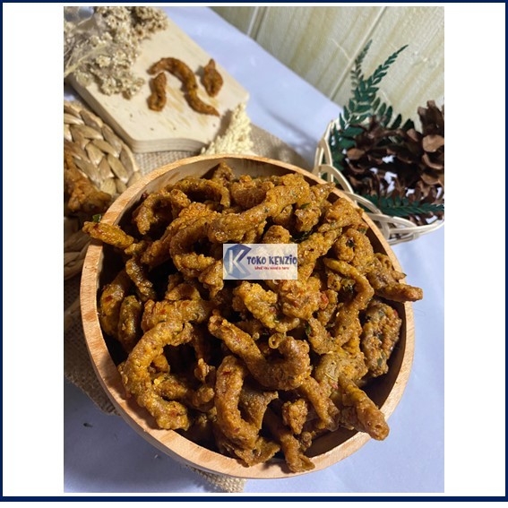 CRISPY JELETOT CHICKEN INTESTINAL Extra Spices & Orange Leaves Spicy ...