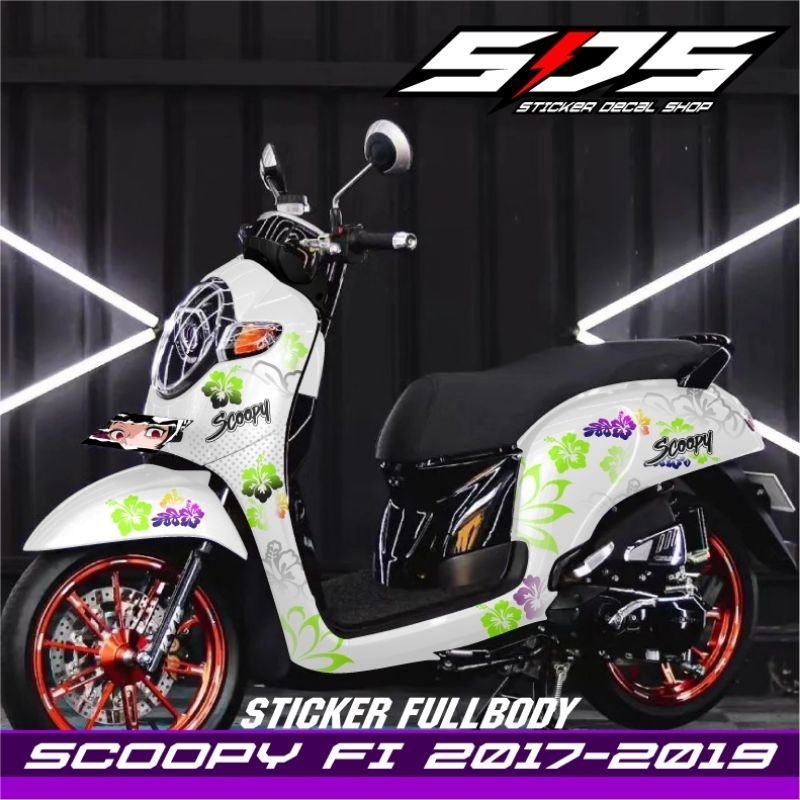 Honda Scoopy Fi 2017-2019 Decal Full Body Sticker Decal Full Block ...