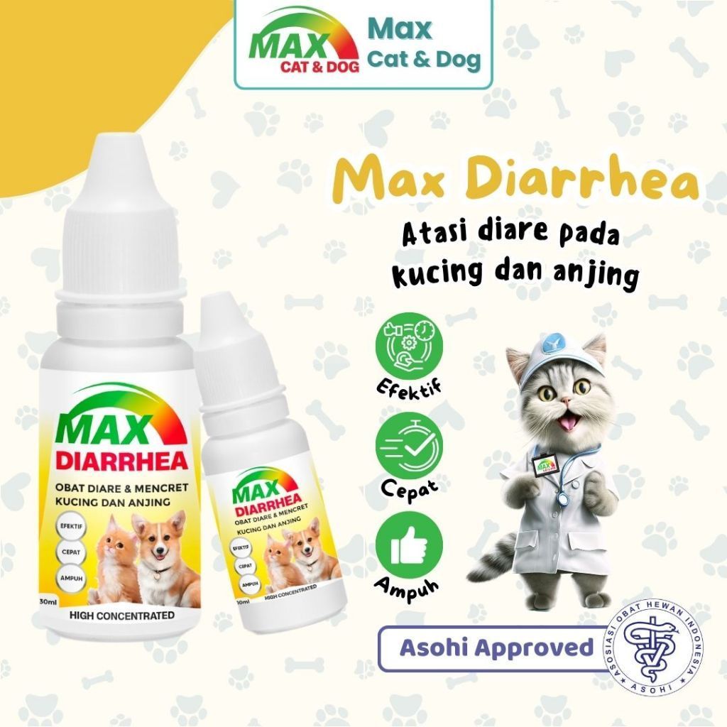 Medication for Diarrhea and Digestion for Cats and Dogs Max Diarrhea 10 ...