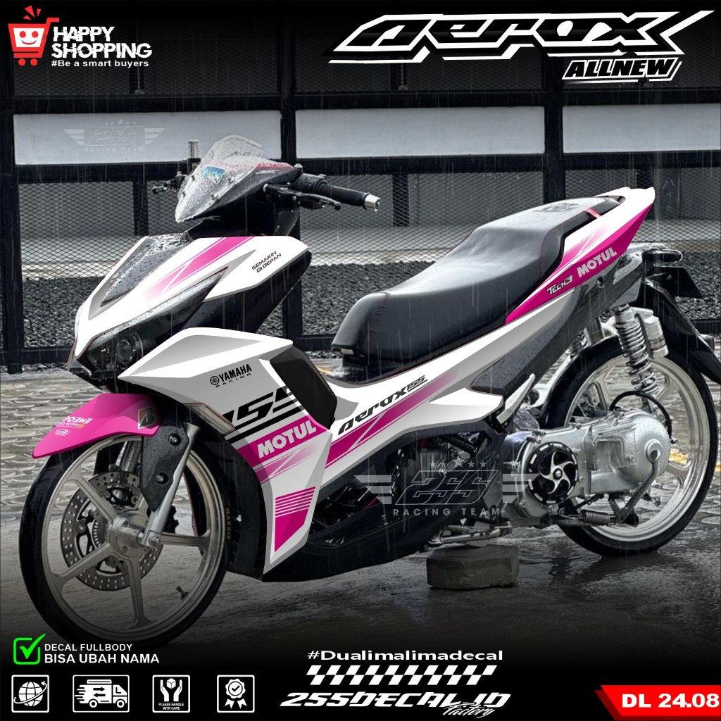 Decal Yamaha Aerox 155 Connected FullBody Fullblock Sticker Aerox ...